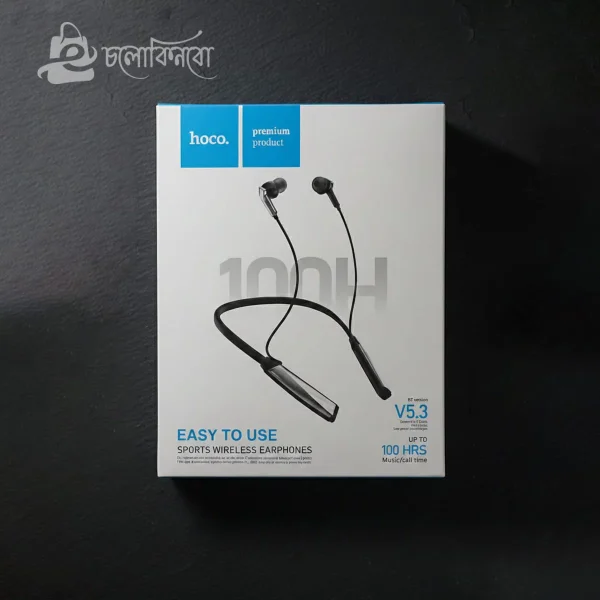 Hoco Premium 100 Hours Bluetooth Neckband | CholoKinbo